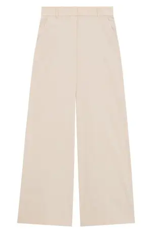 Theory Linen Blend Wide Leg Pants
