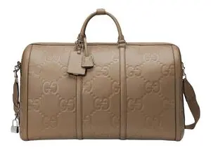Gucci Jumbo Gg Large Duffle Bag - Taupe