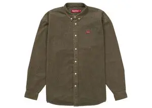 Supreme Small Box Denim Shirt - Olive