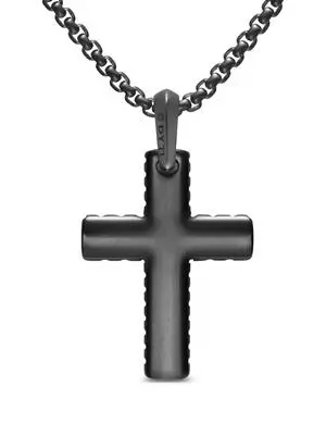 David Yurman Chevron Cross Pendant Necklace