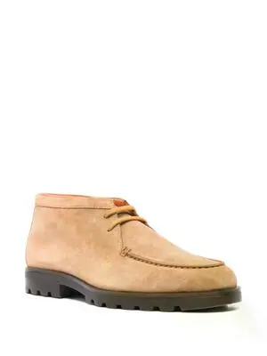 Santoni Suede Derby Shoes