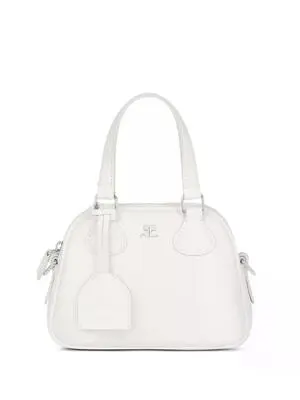 COURREGES Mini Ac Stud Tote Bag - White