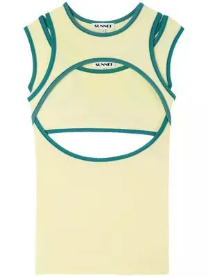 Sunnei Stretch Tank Top - Yellow