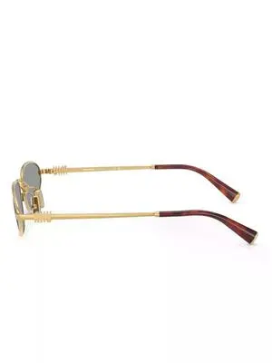 Miu Miu Mu A52s Sunglasses - Gold