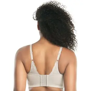 Parfait Mia Wire-free Padded Lace Bralette - Sandstone