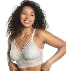 Parfait Mia Wire-free Padded Lace Bralette - Sandstone