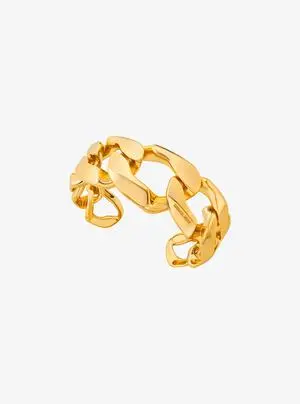 Michael Kors Precious-metal Plated Brass Curb-chain Cuff