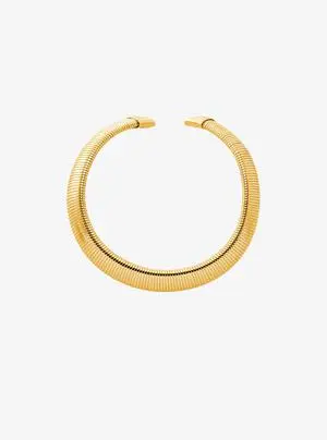 Michael Kors Precious Metal-plated Brass Collar Necklace - Gold
