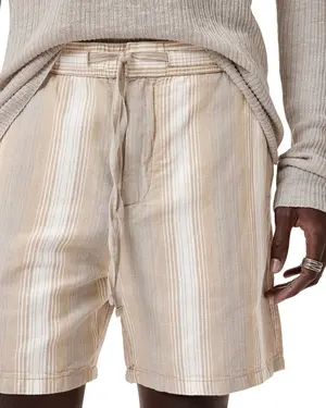 John Varvatos David Drawstring Shorts - Chalk