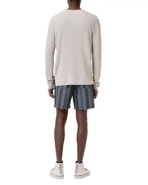 John Varvatos David Drawstring Shorts - Denim Heather