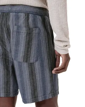 John Varvatos David Drawstring Shorts - Denim Heather