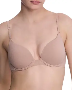 Natori Bliss Cotton Convertible T Shirt Bra - Cafe