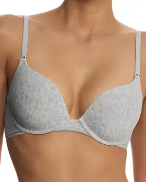 Natori Bliss Cotton Convertible T Shirt Bra - Light Heather Grey