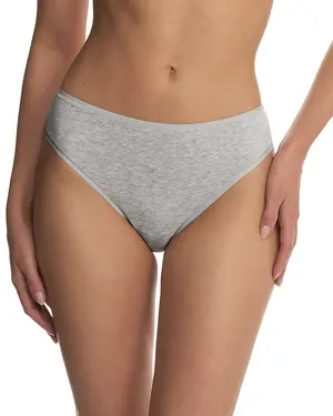 Natori Bliss Bare Thong - Light Heather Grey