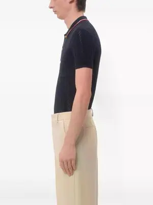 Valentino Garavani Navy Polo Shirt - Blue