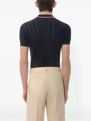 Valentino Garavani Navy Polo Shirt - Blue