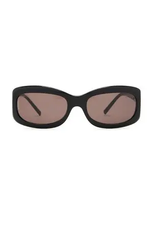 Chanel Interlocking Cc Oversize Tinted Sunglasses - Black