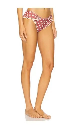 For Love & Lemons Denim Dot Bikini Bottom