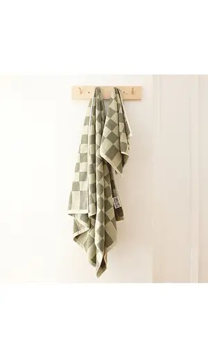 BATHING CULTURE Bathhouse Check Organic Body Towel
