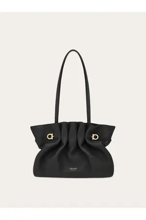 FERRAGAMO Soft-bag S - Black