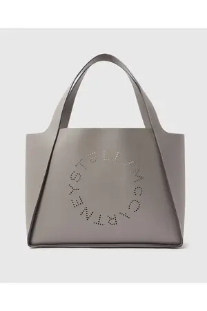 Stella McCartney Logo Large Tote Bag - Black