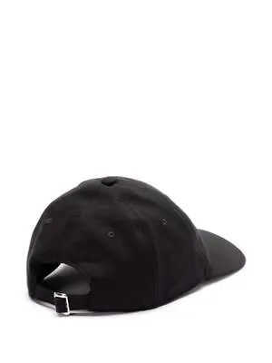Fendi Stretch Cotton Baseball Cap With Logo Embroidery - Black