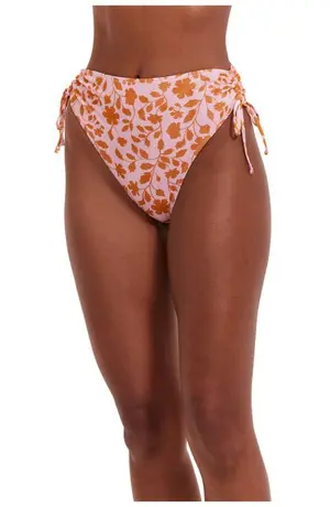 GOTTEX Lolita Adjustable High Rise Bikini Bottom - Pink Orange