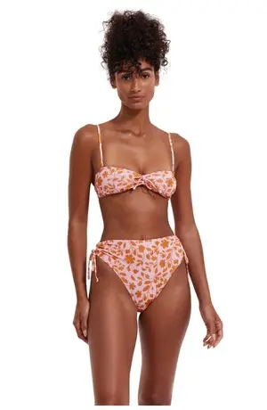GOTTEX Lolita Bandeau Bikini Top - Pink Orange