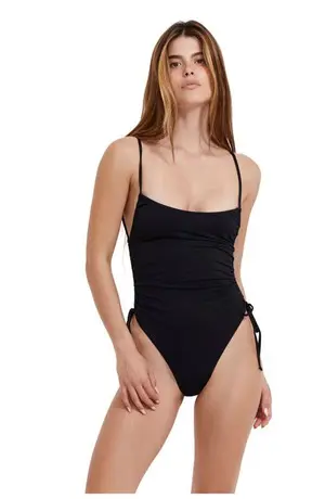 GOTTEX Solid Adjustable One-Piece Swimsuit Black