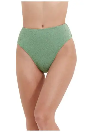 GOTTEX Spring Days High Rise High Leg Bikini Bottom - Dusk Green