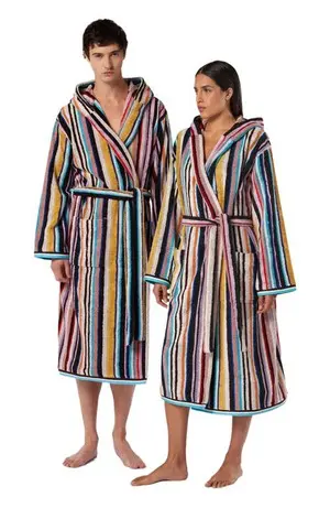 Missoni Chandler Cotton Terry Bathrobe With Lurex - Multicoloured