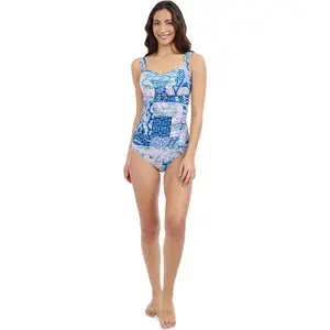 GOTTEX Karma D Cup Ruched Tankini - Blue Multi
