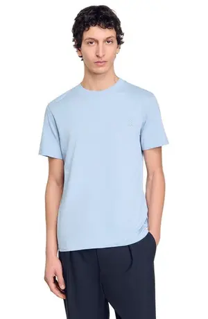 Sandro Cotton T-shirt - Blue Sky