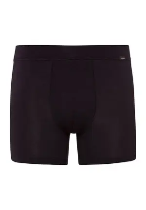 Hanro Natural Function Tencel™ And Cotton Boxer Brief Deep Black