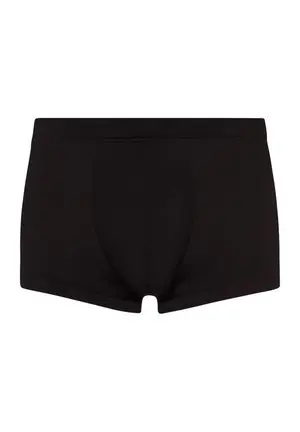 Hanro Cotton Sporty Cotton Knit Boxer Brief - Black