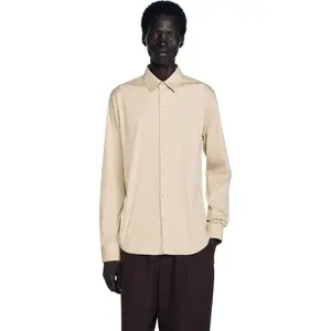 Sandro Plain Shirt - Beige