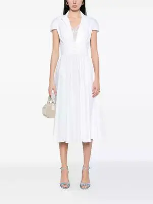Ermanno Scervino Poplin Midi Shirt Dress