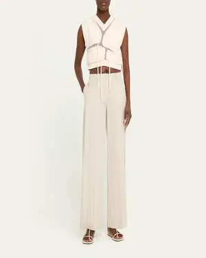 AISLING CAMPS Tortoise Mesh Cropped Vest