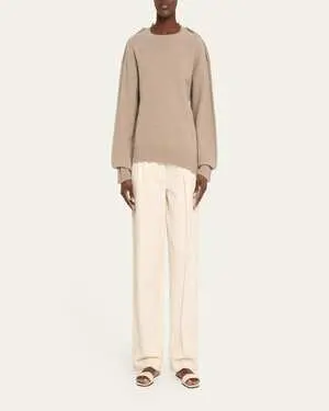 AISLING CAMPS Sculpted Merino Wool Pullover