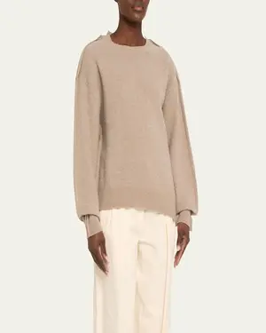 AISLING CAMPS Sculpted Merino Wool Pullover