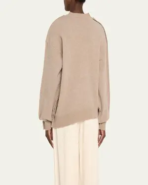 AISLING CAMPS Sculpted Merino Wool Pullover