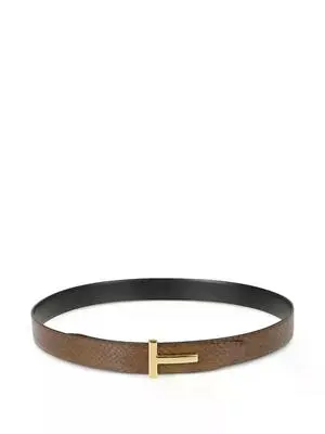 TOM FORD Snakeskin Effect Leather Belt