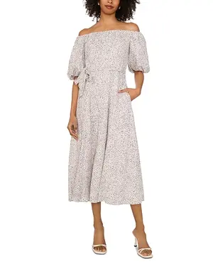 Off The Shoulder Midi Dresses