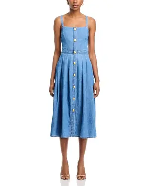 L'Agence Esmeralda Midi Dress