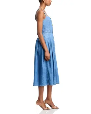 L'Agence Esmeralda Midi Dress