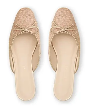Jack Rogers Ginny Flat Mule Sandals - Desert Sand