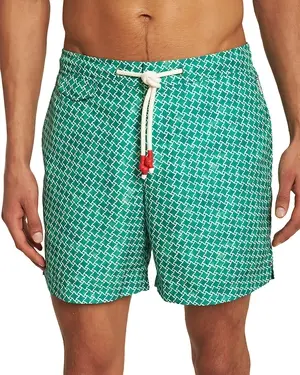 Orlebar Brown Standard High Low Geo Swim Trunks