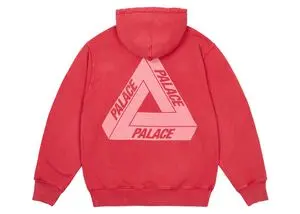 PALACE Pigment Wash Triferg Hood - Red