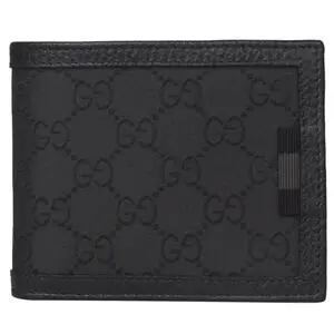 Gucci Bifold Wallet Gg Nylon - Black