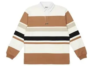 PALACE Big Stripe Rugby Shirt Top - White